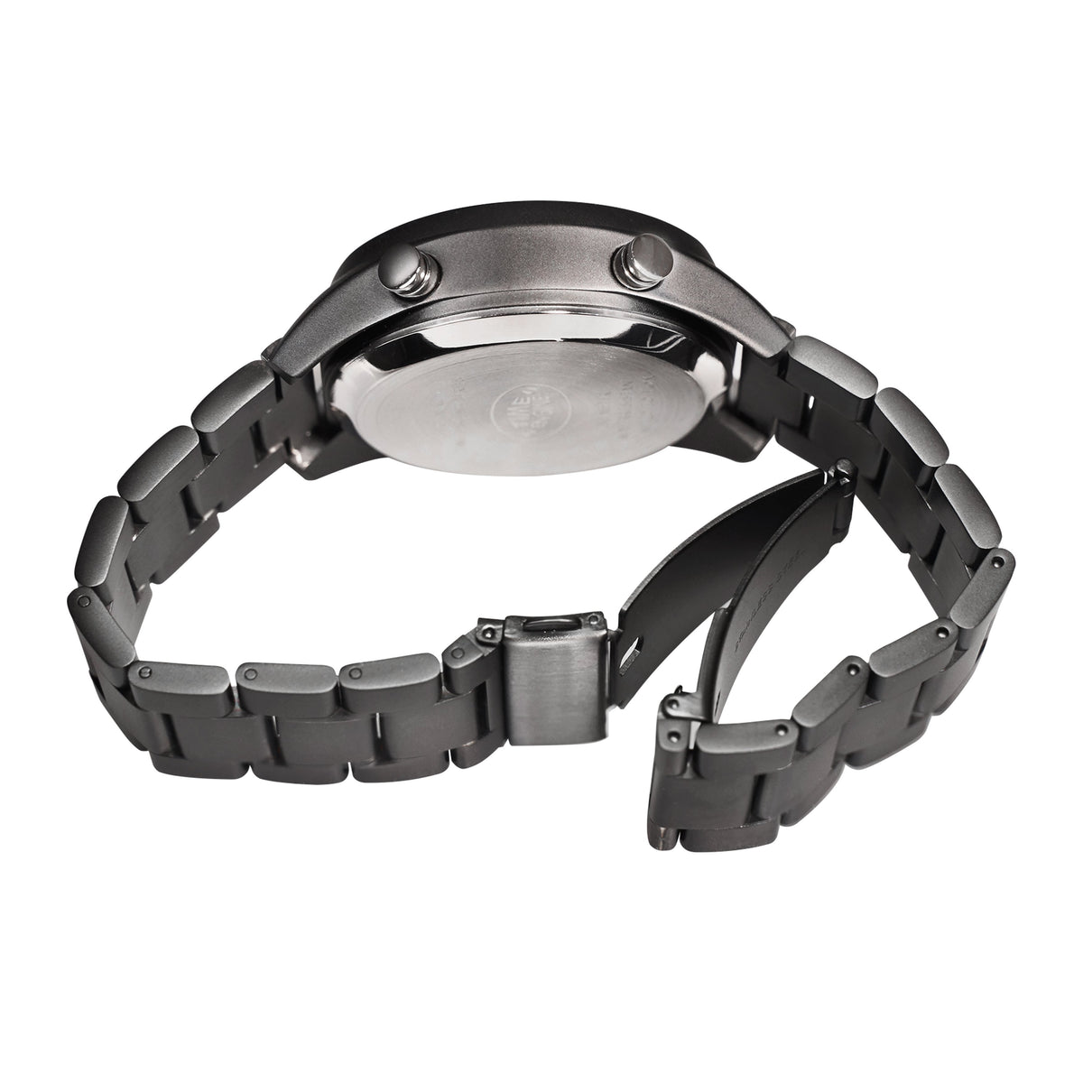 Drum Roller Watch - Black IP Case with Black IP Band (6060-04) - Time ...